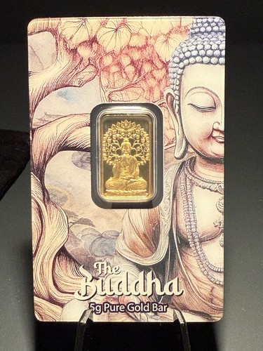 5 gram g Pamp The Buddha Gold Bar .9999 with Assay Sleeve | eBay