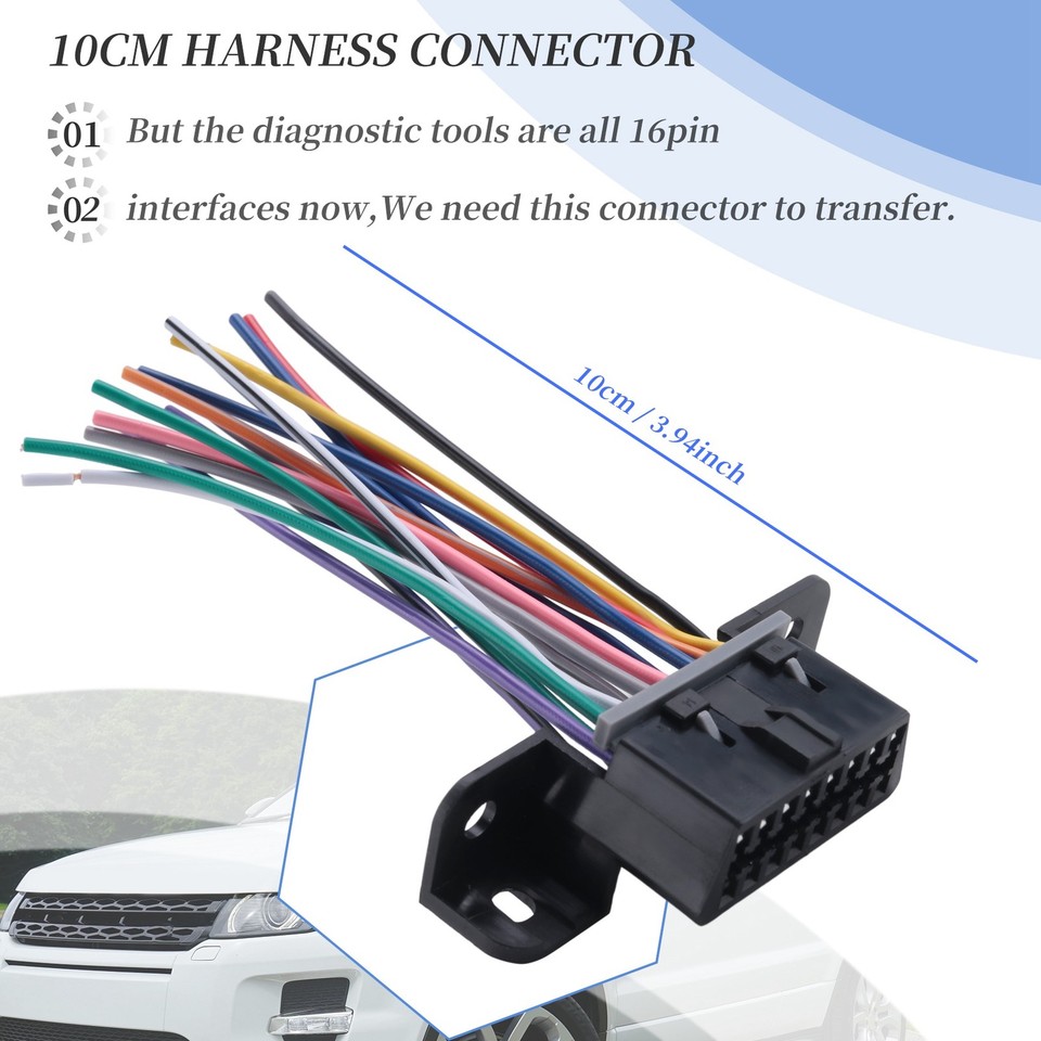 VollstäNdige 16 Polige J1962F OBD2 Buchse auf Stecker DIY Fester ...