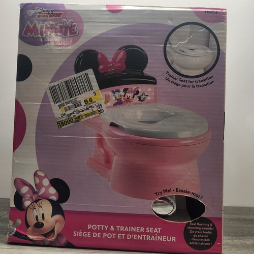 Minnie Mouse Potty Training Seat, Toddler Toilet with Flushing Sounds ...