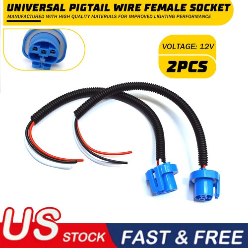 Extension Wire Pigtail Female P 9007 HB5 Head Light Harness Bulb ...