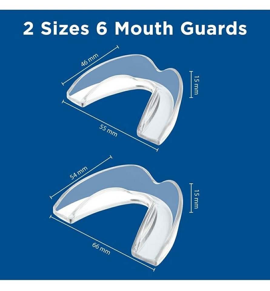 CHARMPOO PROFESSIONAL DENTAL GUARD 2 SIZES 6 GUARDS USA Clenching Teeth ...