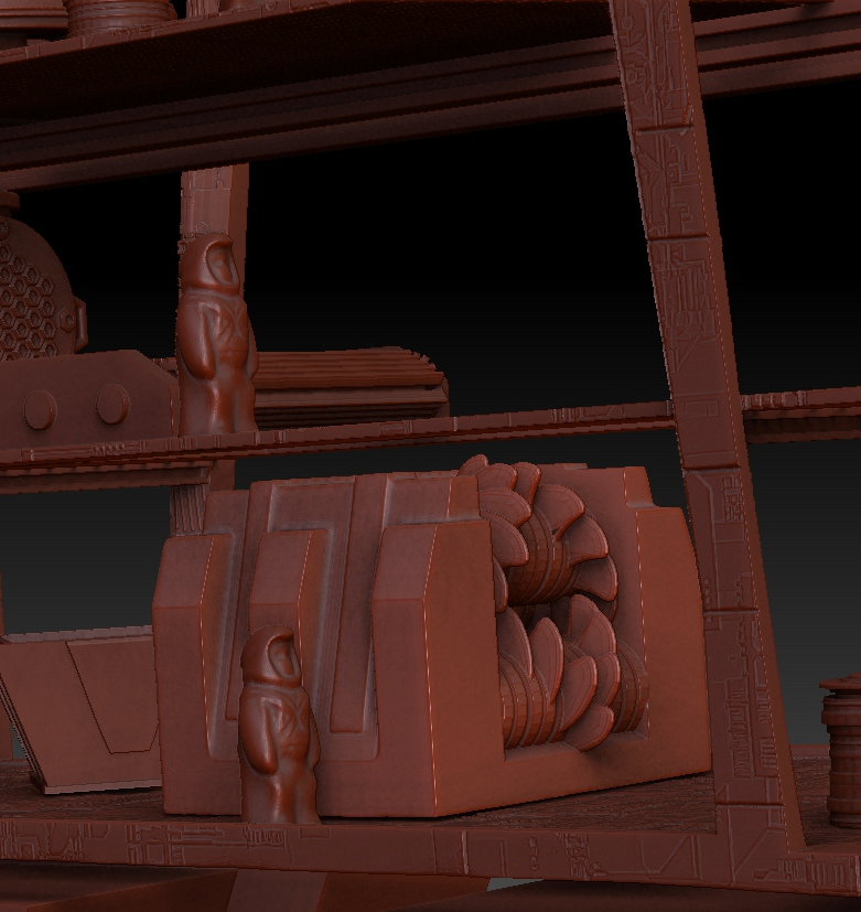 Star Wars 4FT 3D Printed Sandcrawler for 3.75 " Scale Figure Diorama ...
