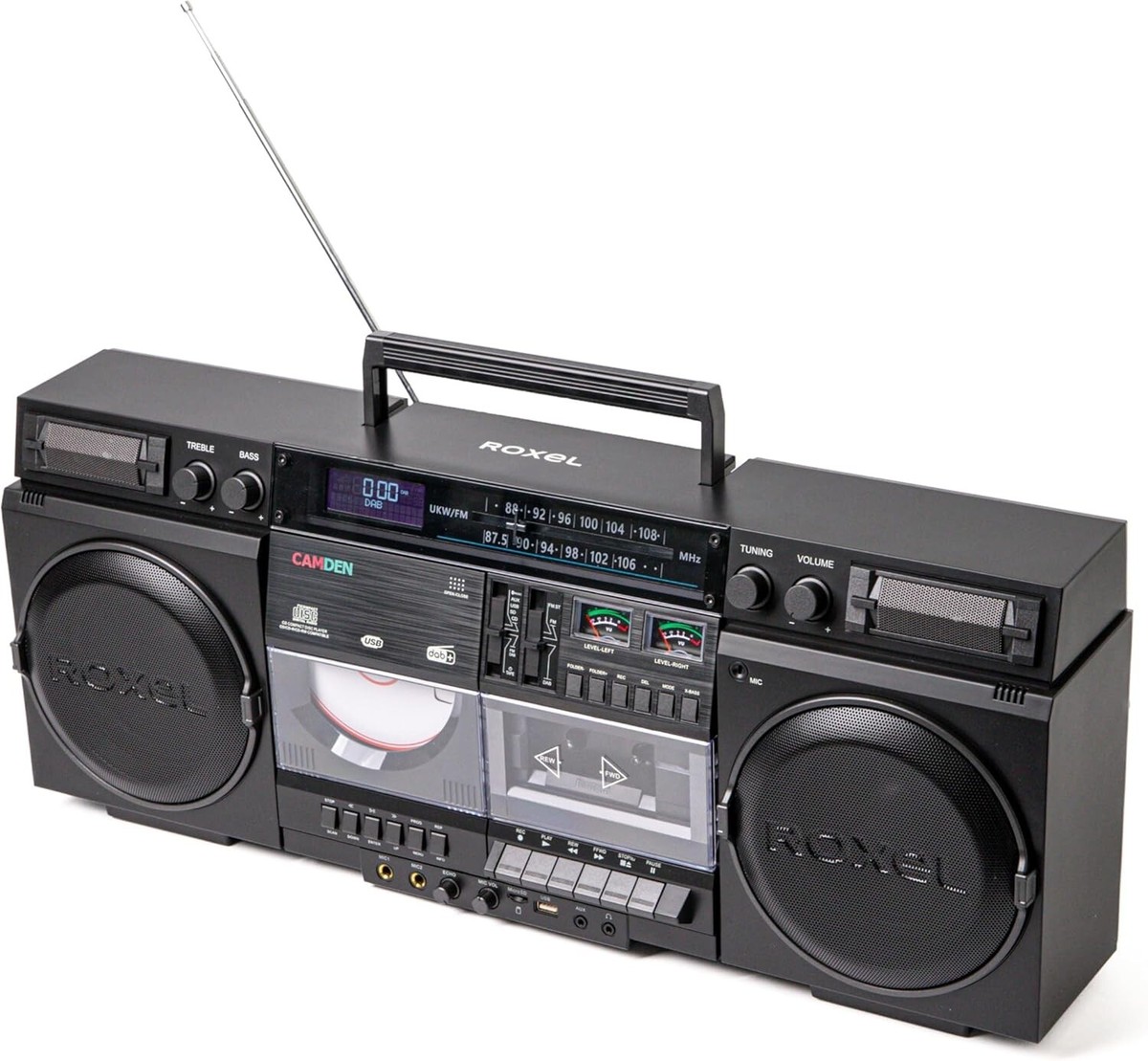 Retro Boombox Studebaker SB2145B 80's Retro Street Bluetooth Boombox