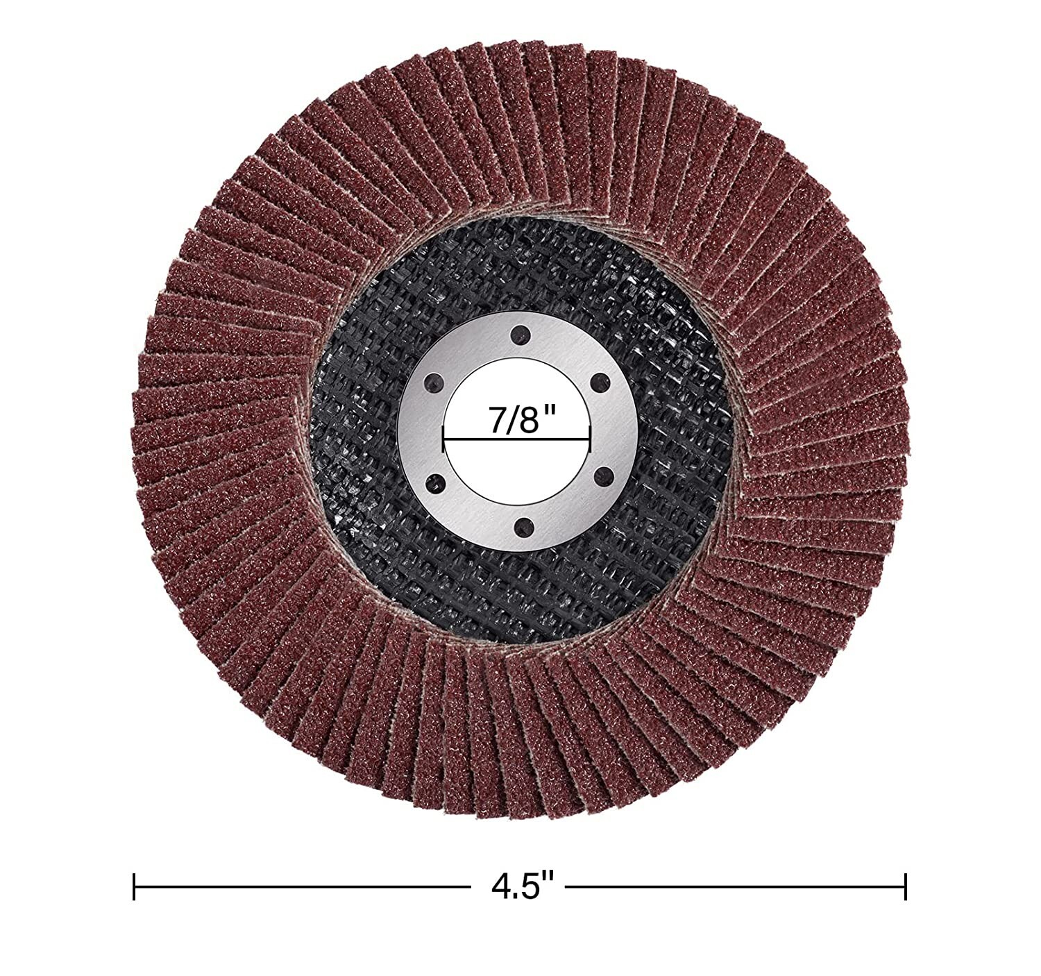 20 Pack Flap Discs 4.5 x 7/8" Grinding Wheel T27 Flapper Wheel for Die ...
