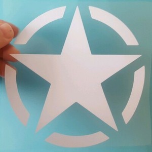 US American Army Star military CAR WINDOW - vinyl decal sticker 148MM X ...