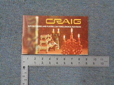 Vintage Craig Portable Reel to Reel Tape Recorder TV HOME AUDIO 8 TRK ...