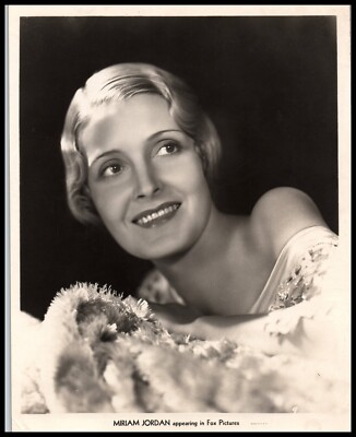 MIRIAM JORDAN FLAPPER AVIATRIX ORIGINAL 1936 FOX STUNNING PORTRAIT ...