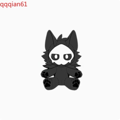 Black Puro Stuffed Plush Doll Sit 25cm/10inches High Throw Pillow Toy ...