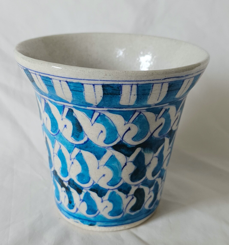 INDIAN PERSIAN DESIGN POTTERY VASE, INDIA AND NEOTA, CIRCA EARLY-MID ...