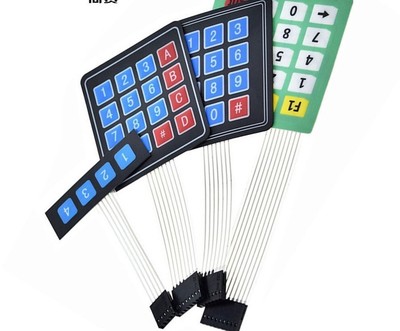 Matrix Keyboard Switch Keypad 1x4 3X4 4X4 4x5 4 12 16 20Key Membrane ...