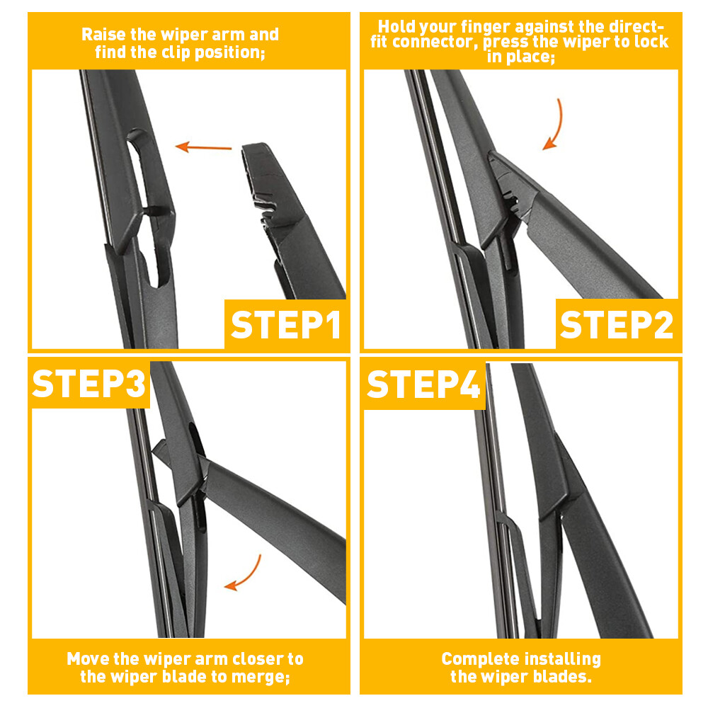 Rear Window Wiper Arm & Blade Kits Fit Nissan Rogue 2008-2013 ...