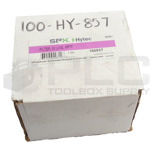 SEALED NEW SPX HYTEC 100857 INLINE HYDRAULIC FILTER | eBay