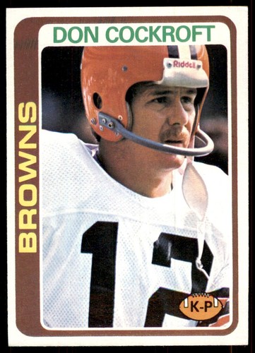 1978 Topps Don Cockroft b Cleveland Browns #33 | eBay