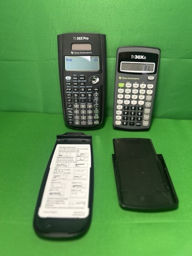 TEXAS INSTRUMENTS TI-36X Pro 4-Line Scientific Calculator And TI-30Xa W ...