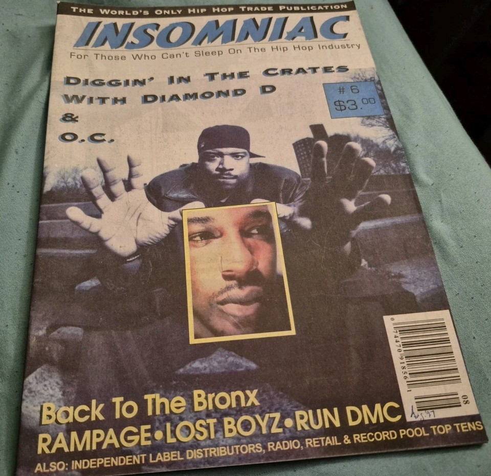 INSOMNIAC magazine Diamond D O.C. Rampage Lost Boyz Run-DMC ...