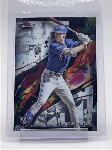 EVAN CARTER 2024 TOPPS FINEST ROOKIE COMMON BASEBALL RANGERS A RC Q3698 ...