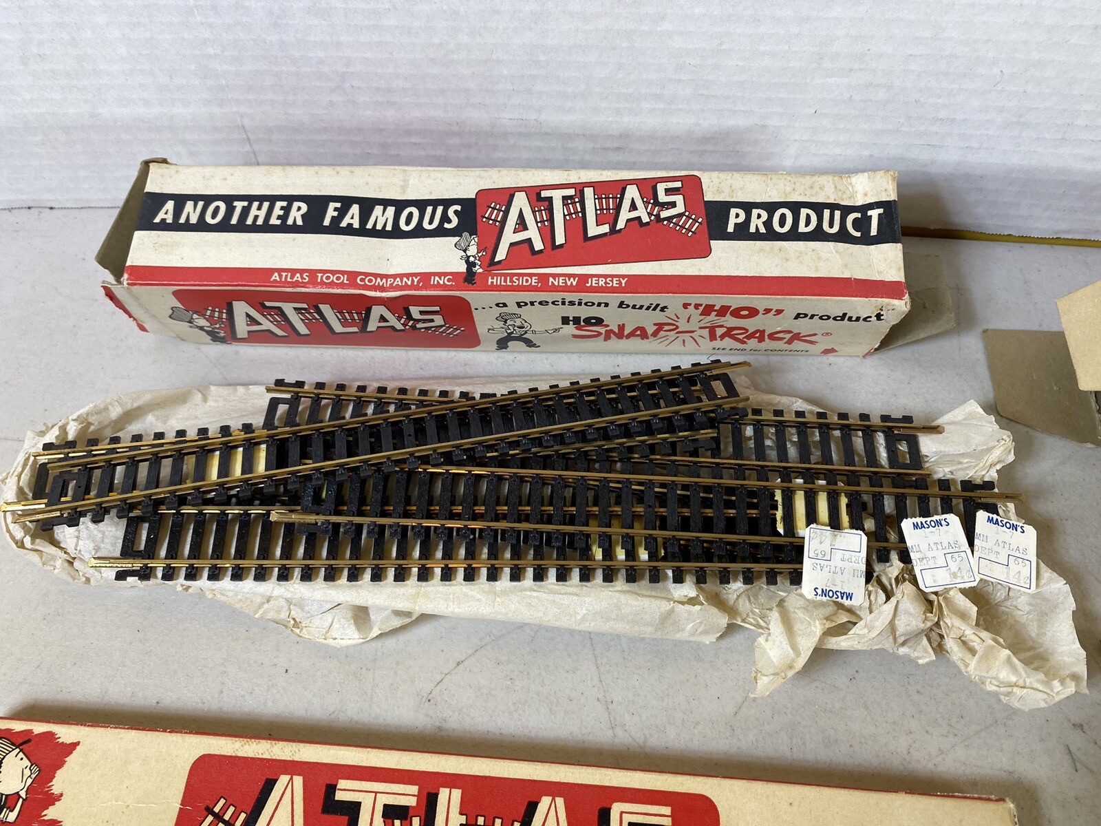 Atlas HO Scale Snap Track Vintage Model Train Railroad Lot orig box ...