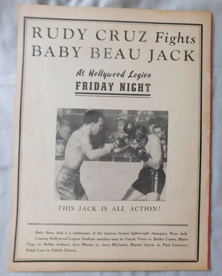 May 3 1947 The Knockout Boxing Magazine Program - Jackie Wilson Vs Tom Bell | eBay