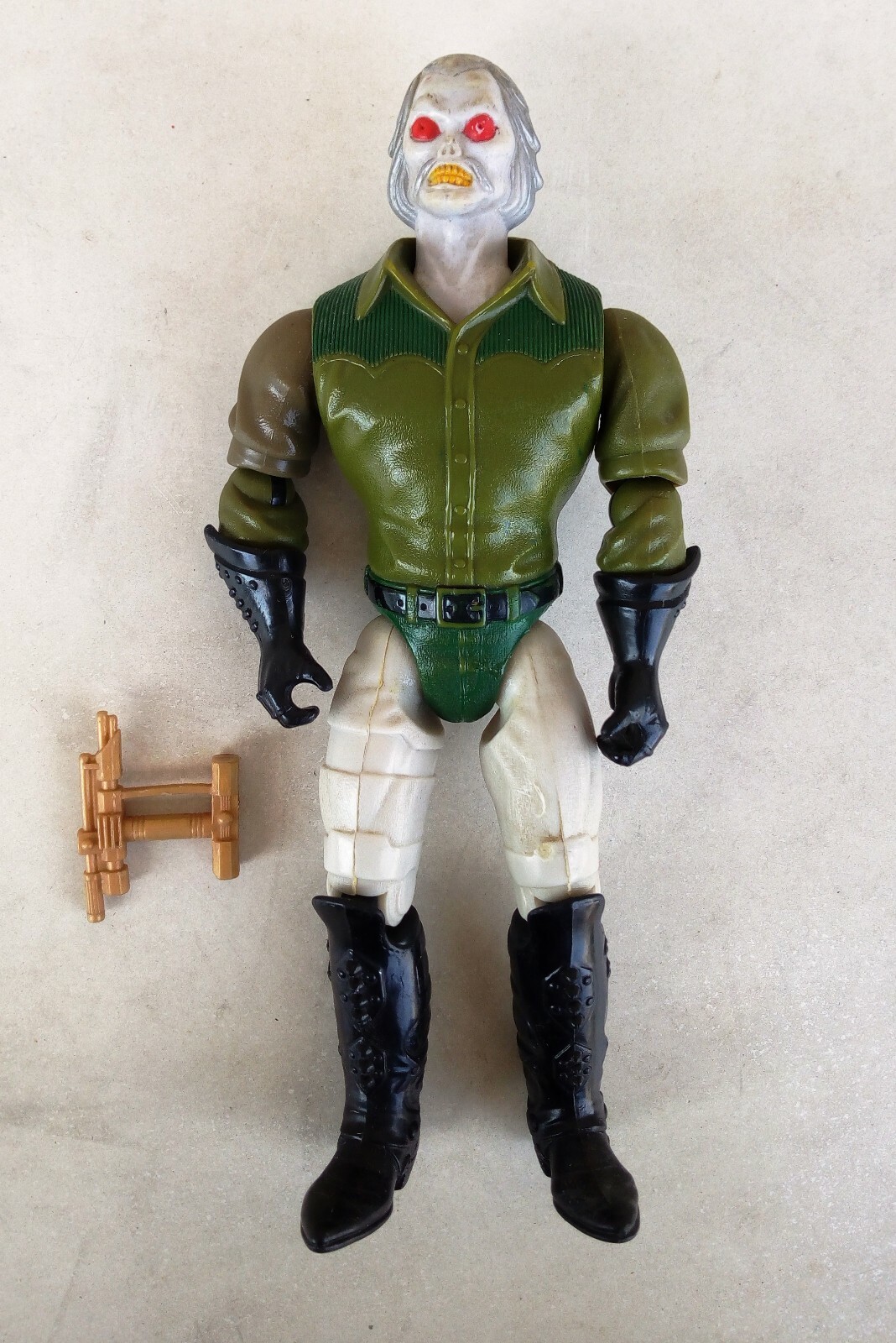Vintage 1986 Mattel Bravestarr Tex Hex Action Figure with GOLD LASER ...