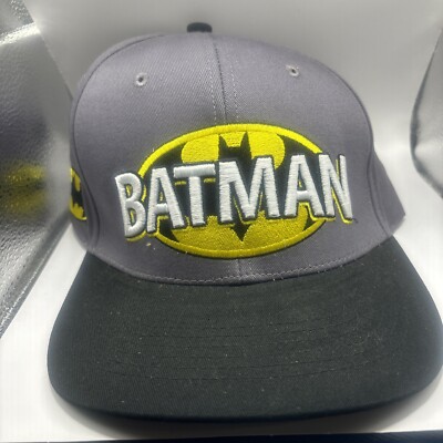 DC COMICS Batman Six Flags Adult Flat Snapback Hat | eBay