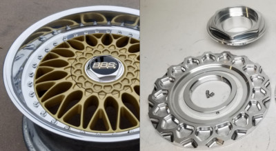 BMW Style 5 BBS RC090 Billet Alum Wheel Center Cap Conversion Kit - 1/4 ...
