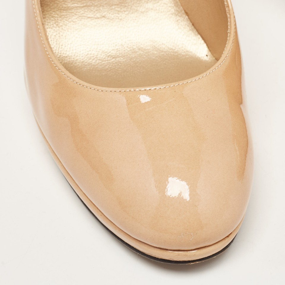Stuart Weitzman Beige Patent Leather Platswoon Pumps Size 38 | eBay