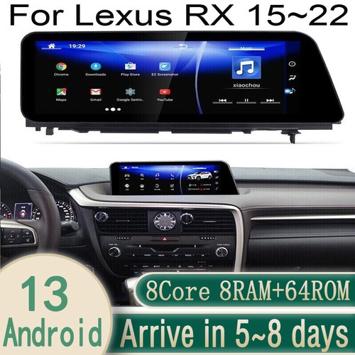 Android Car Gps Navigation 12.3" For Lexus Rx Rx350 Rx450h Audio Tesla ...