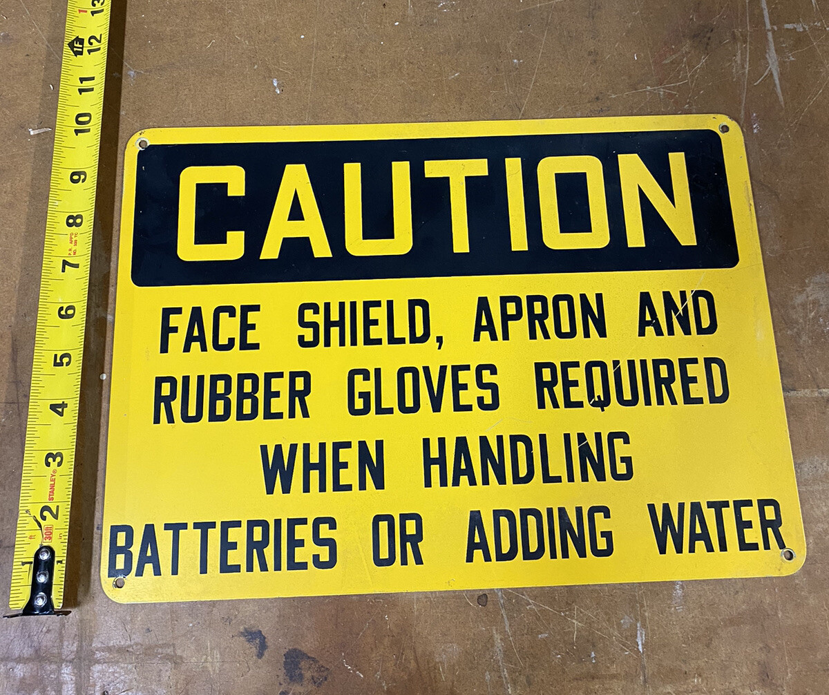 Vintage Caution Sign | eBay