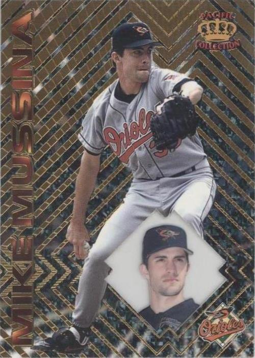 1997 Pacific Crown Collection Prism - Mike Mussina #10 for sale online ...