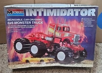 Monogram Intimidator 6x6 Monster Truck 1/32 Vintage Model Kit 1985 New ...