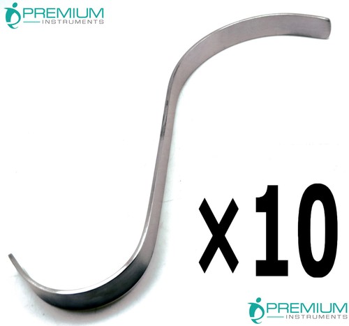 10 Pcs Hasson Style S Retractors 7.25" Veterinary Stainless Steel ...