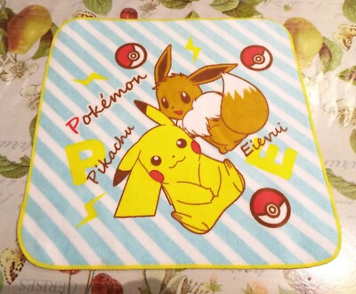 Pocket Monsters Pokemon Pikachu Eievui Wash Cloth, Face Washer 27x28cm ...