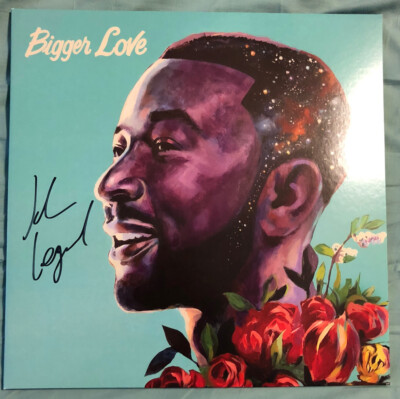 JOHN LEGEND "Bigger Love" Signed LP Autographed Record Vinyl | eBay