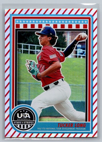 2025 Panini Stars and Stripes USA Baseball #113 Tucker Long Stripes | eBay