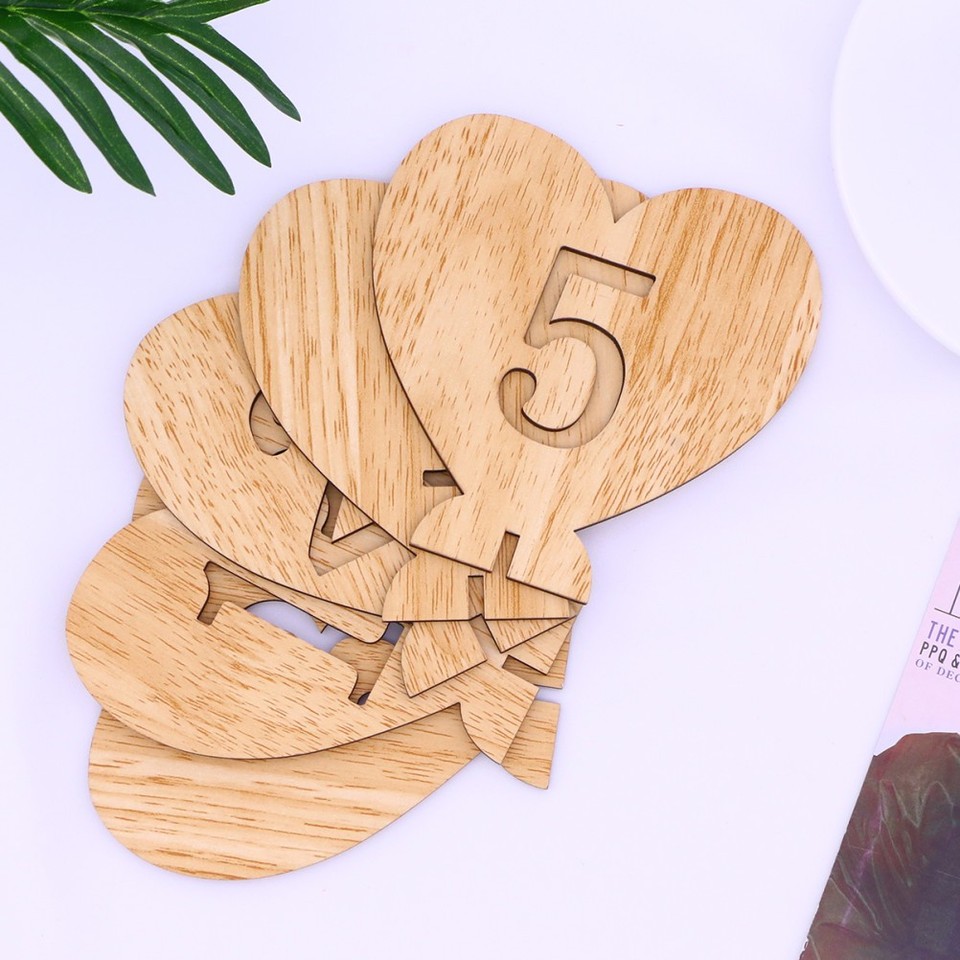 20 Pcs Table Numbers Decoration Wedding with Stands Reception Supplies ...