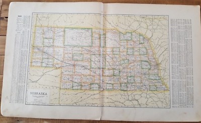 Antique MAP OF NEBRASKA - Atlas Of Franklin County Nebraska - Ogle & Co ...
