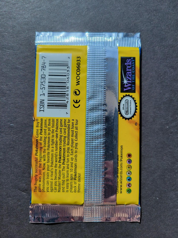 Pokemon 1ST EDITION BASE SET BOOSTER PACK - 20.6g - FACTORY SEALED ...