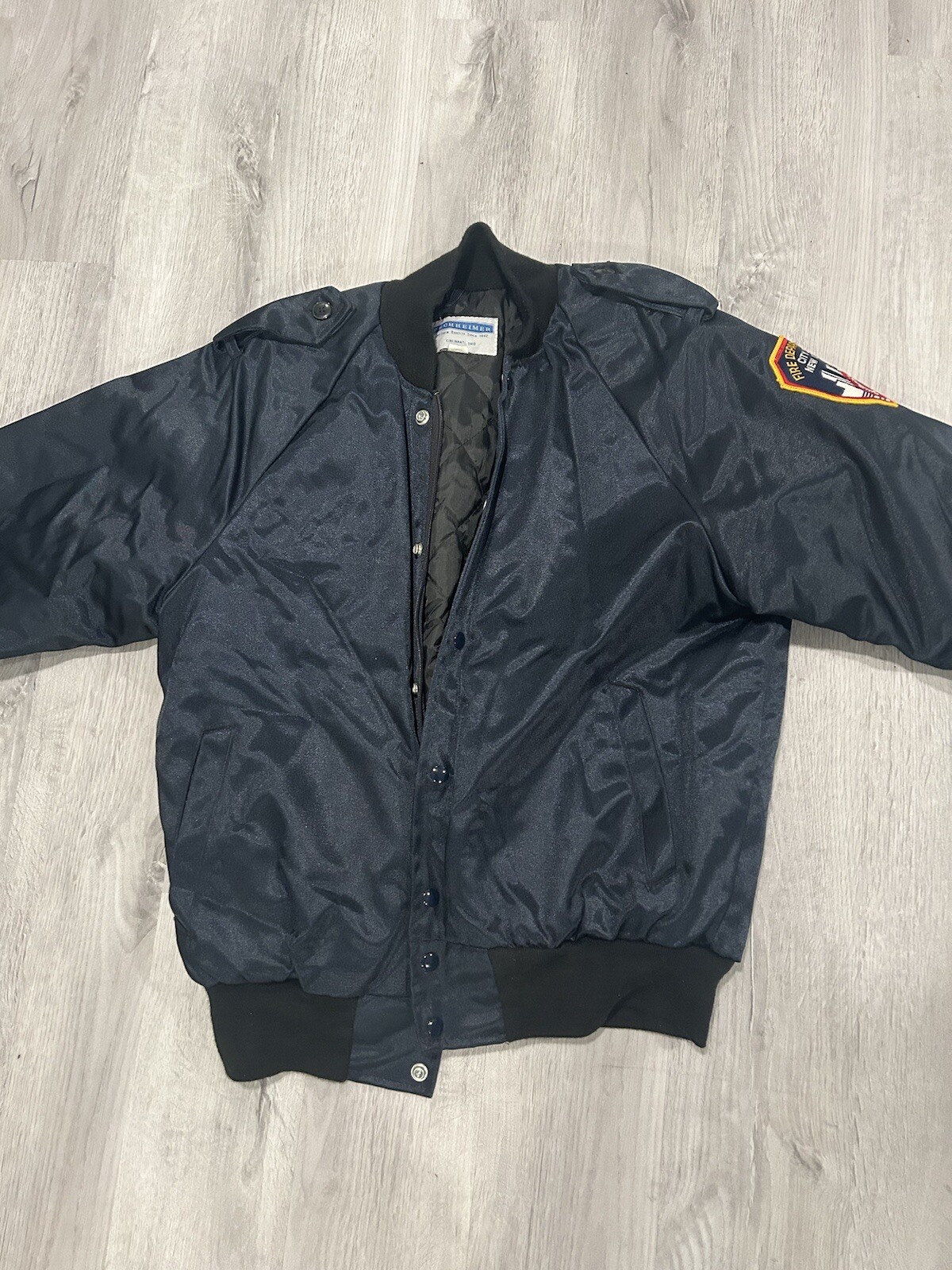 FDNY New York Jacket Vtg Fechheimer Large 100% Fire Department jacket ...