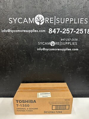 LOT OF 4 GENUINE TOSHIBA T-1350 COPY MACHINE TONER 1340 1350 1360 1370 ...