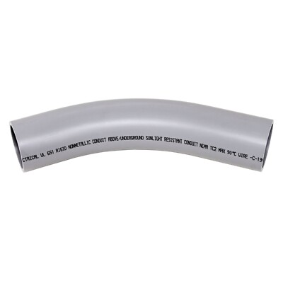 Kraloy 078558 40STD2545 45° Standard Radius Plain End 2-1/2'' PVC ...