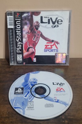 NBA Live 98 Sony Playstation 1 Video Game Complete EA Sports Basketball ...