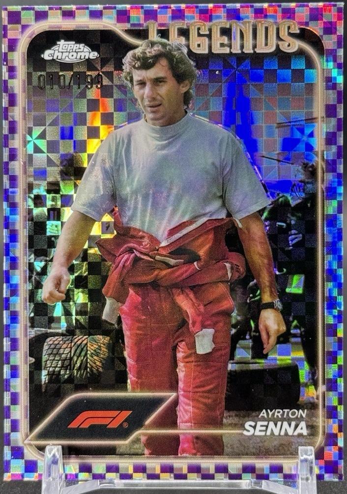 2024 Topps Chrome Formula 1 - F1 Legends Ayrton Senna #198 Purple ...