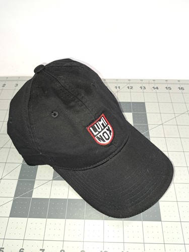 LUMINOX SWISS WATCH HAT LOGO BASEBALL CAP BLACK ADJUSTABLE STRAPBACK ...