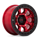KMC KM237 Riot Beadlock 17X9 6X139.7 ET-38 Candy Red w/Black Ring (Qty ...