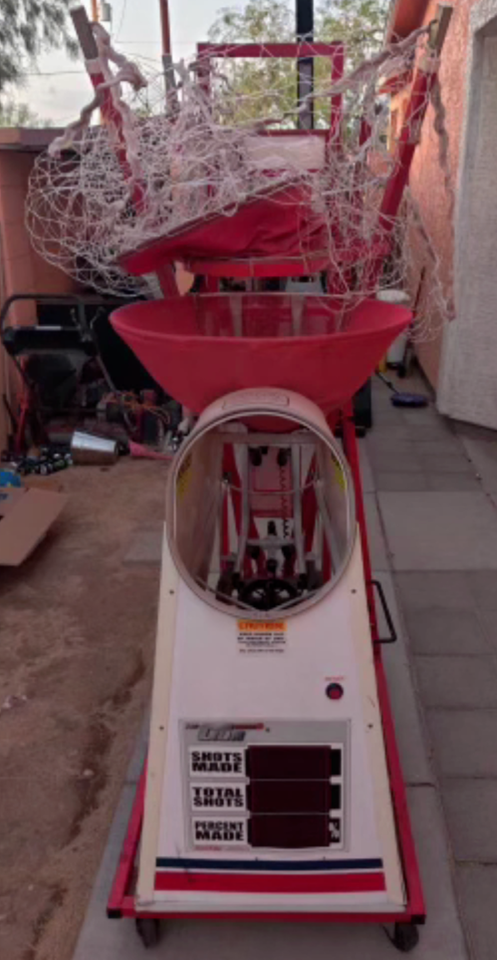 SHOOT-A-WAY THE GUN Basketball Machine Basketball Rebounder | eBay