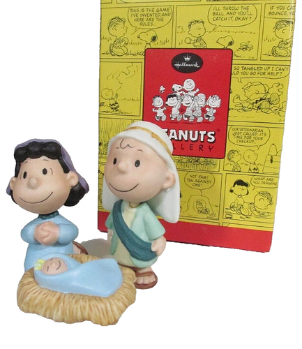 Snoopy Peanuts Hallmark The Holy Family Lucy Charlie Brown LE Christmas ...