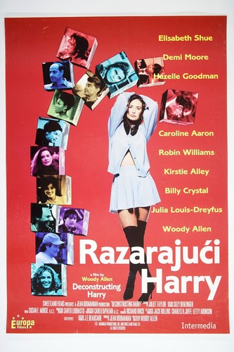 DECONSTRUCTING HARRY Orig. CRO movie poster 1997 WOODY ALLEN ALLEY ...