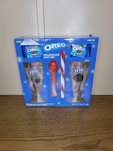 Oreo Milkshake Gift Set Includes 2 Ceramic Cups/Ice Cream Scoop/2 ...