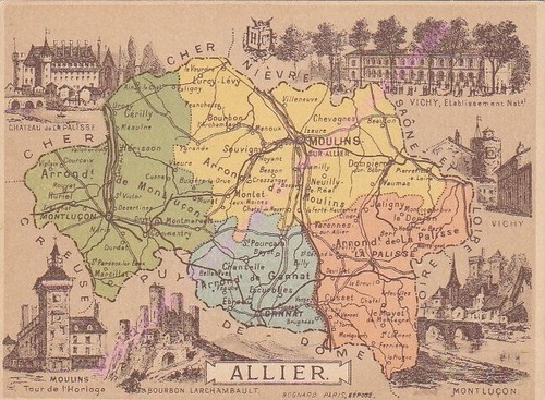 Chromo Hachette DEPARTEMENT ALLIER | eBay