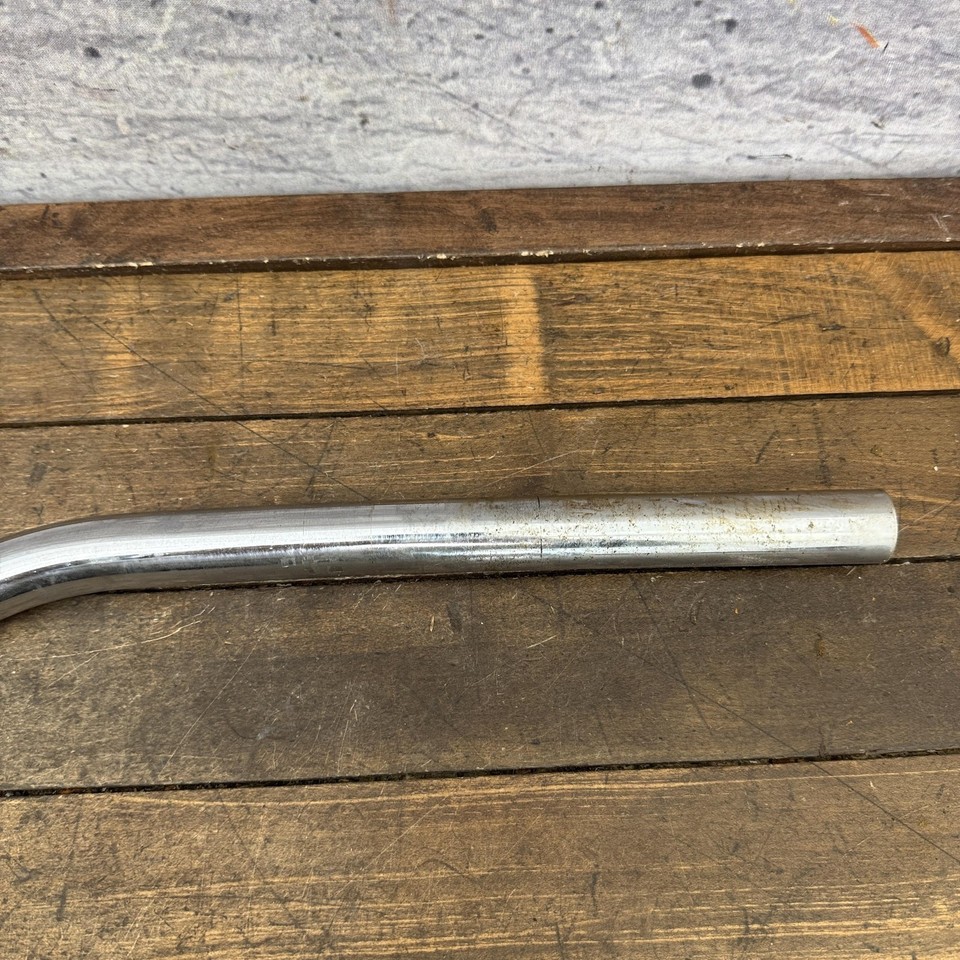 Vintage BMX Layback Seatpost Bike 22.6 mm Chrome Steel Old School Bent | eBay